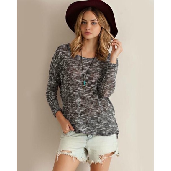 entro | Sweaters | Hp Crochet Open Back Knit Sweater | Poshmark
